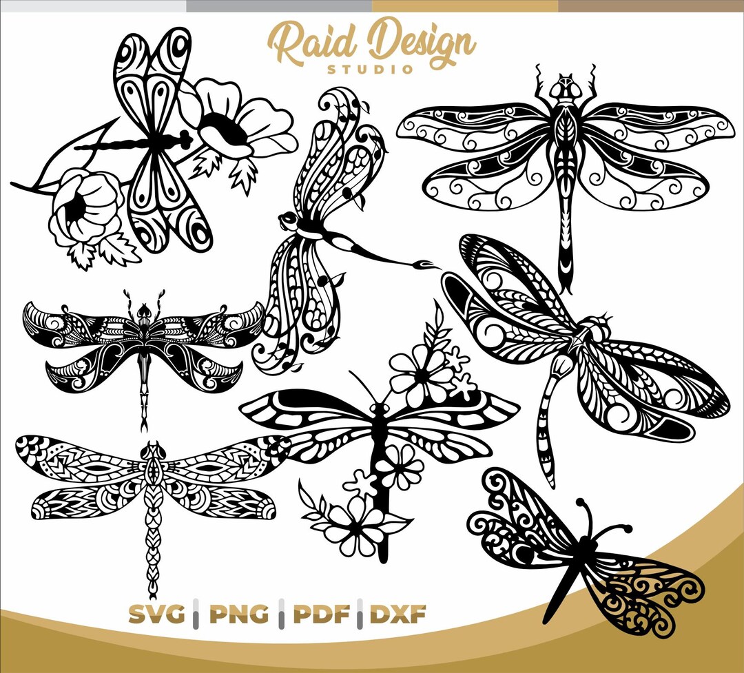 Dragonfly Designs, Dragonfly Cricut, Dragonfly for Tattoo, Dragonfly ...