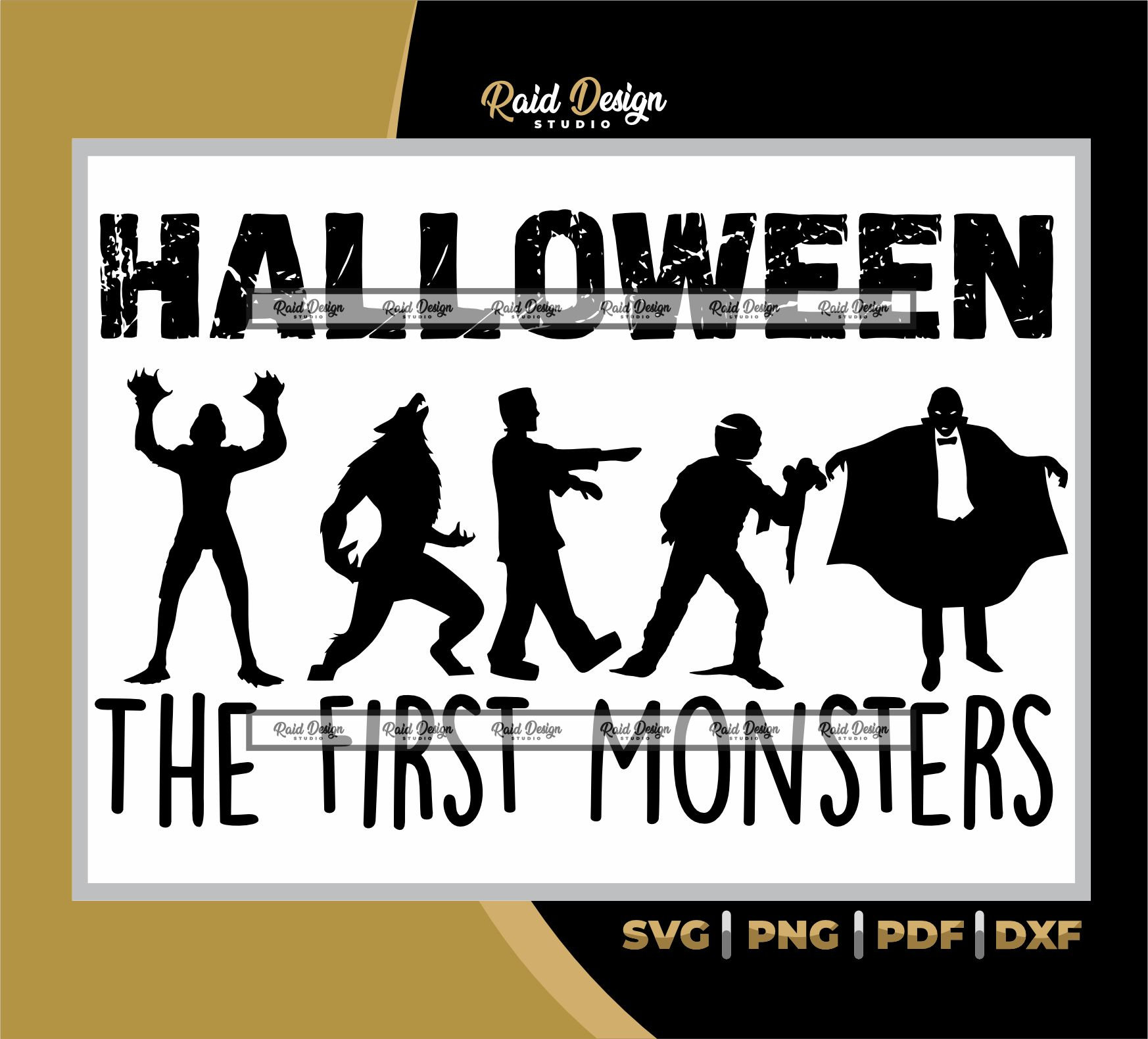 Classic Movie Monsters SVG, Halloween Classic Png, Classic Monsters ...