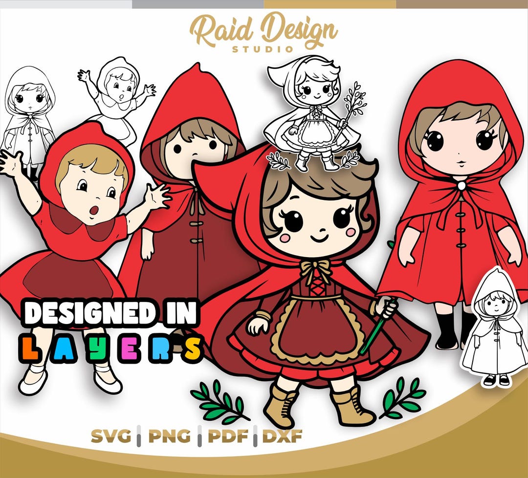 The Wolf and Little Red Riding Hood, Classic Children's Quant Fables ...