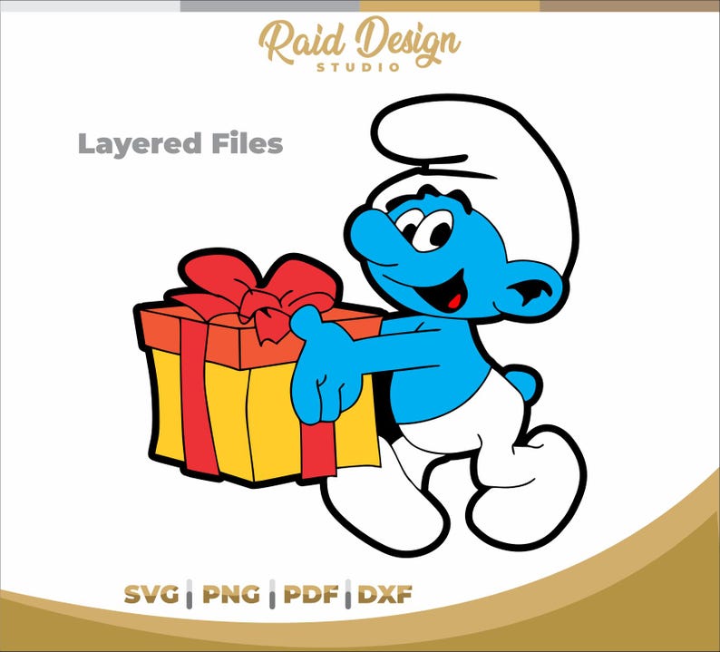 The Smurfs Vintage Design, the Smurfs in Svg, the Smurfs Png, Funny ...