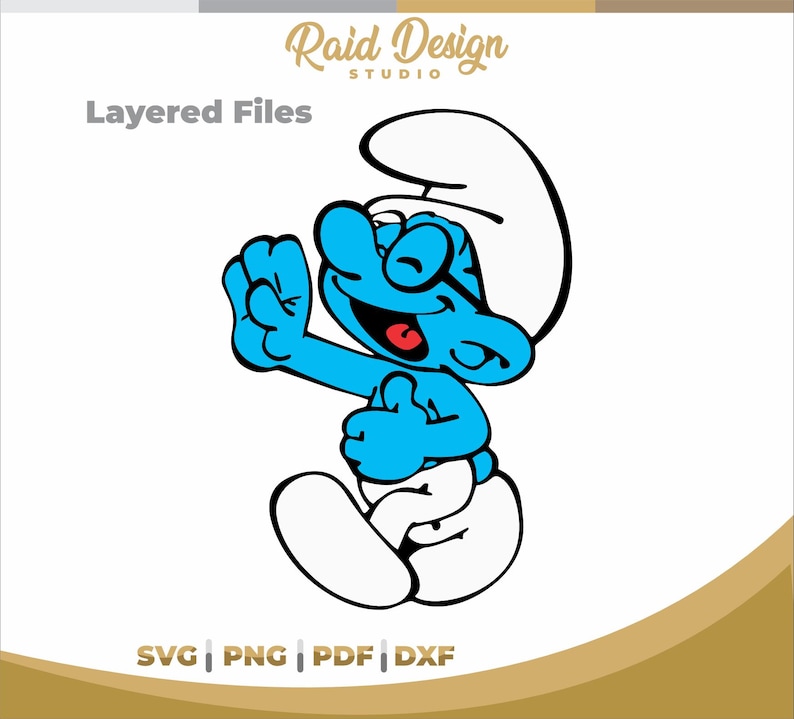 The Smurfs Vintage Design, the Smurfs in Svg, the Smurfs Png, Funny ...