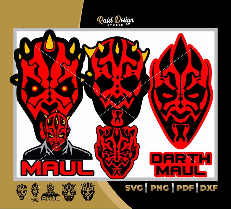 Movie Character to Print, Darth Maul Svg, Darth Maul in Svg, Darth Maul ...