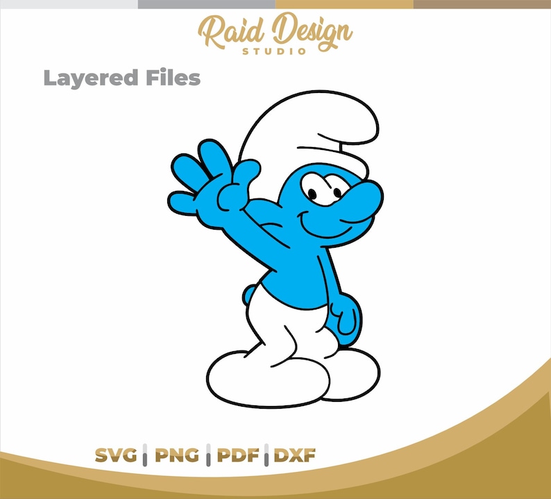 The Smurfs Vintage Design, the Smurfs in Svg, the Smurfs Png, Funny ...