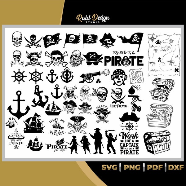 Pirate Silhouette - Etsy