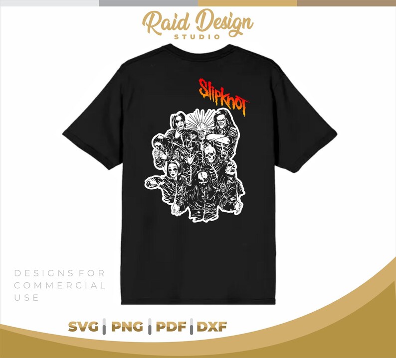 Collection Slipknot Designs, Svg Logo Slipknot Silhouette, Rock Band ...