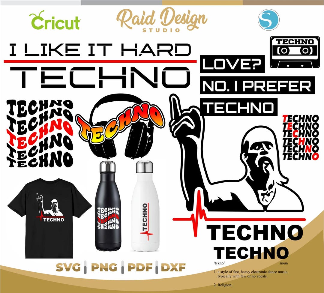 Techno Culture Designs, Svg Techno Viking Silhouette, Png Techno Quotes ...