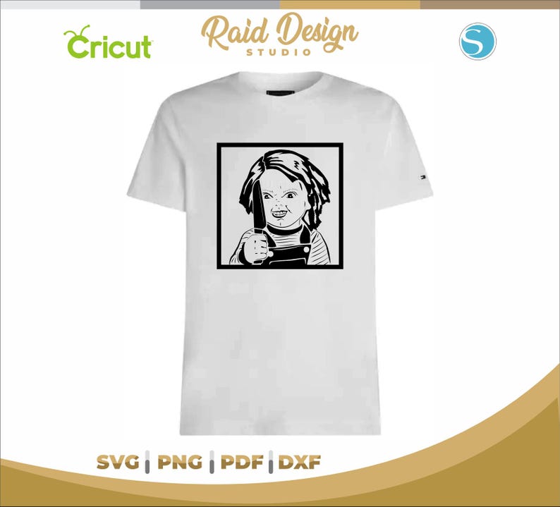Best Collection of Chucky in Silhouette, Chucky Face for Commercial Use ...