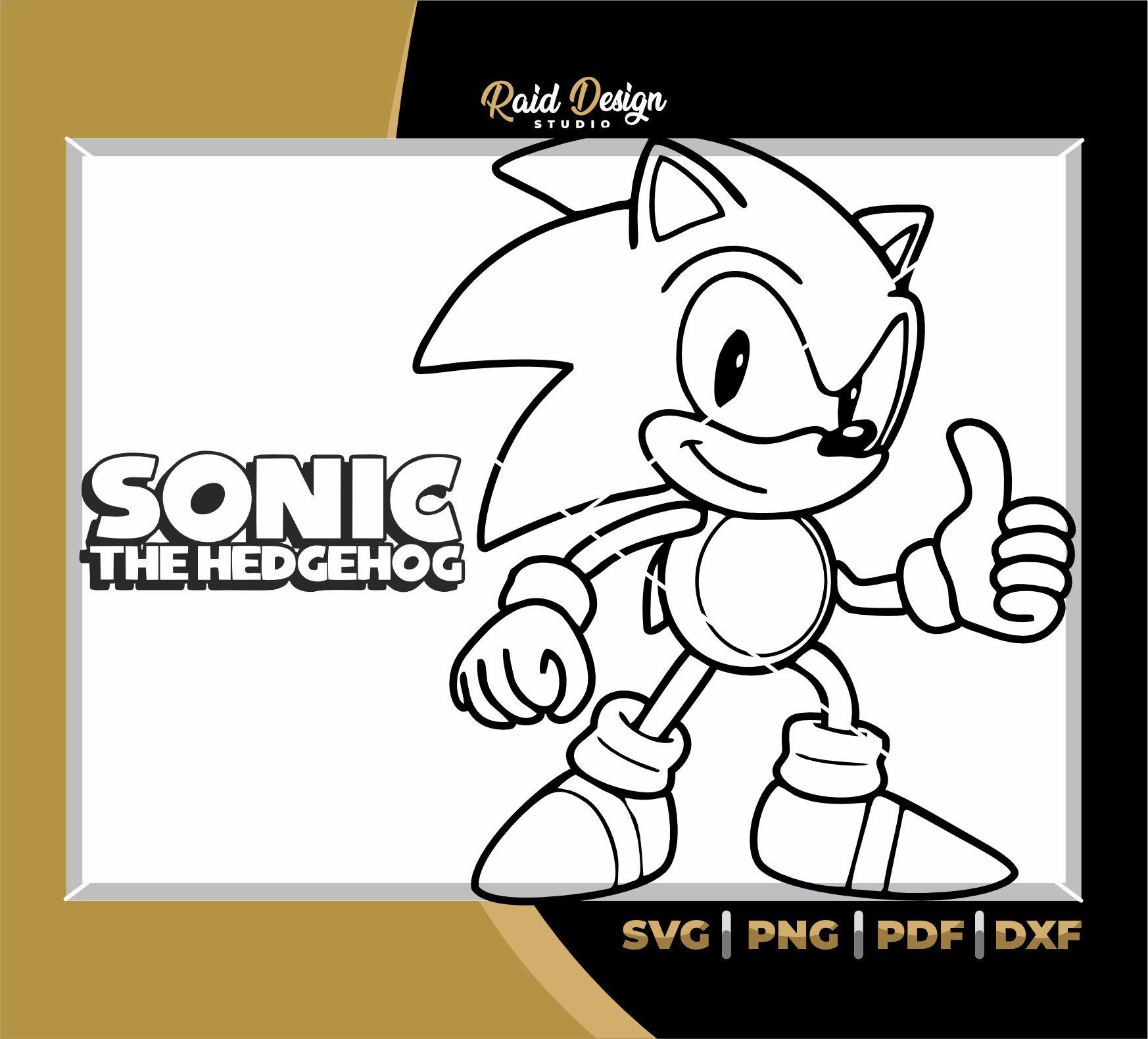 Sonic the Hedgehog, Layered Design for Cricut, Sonic Video Game ...