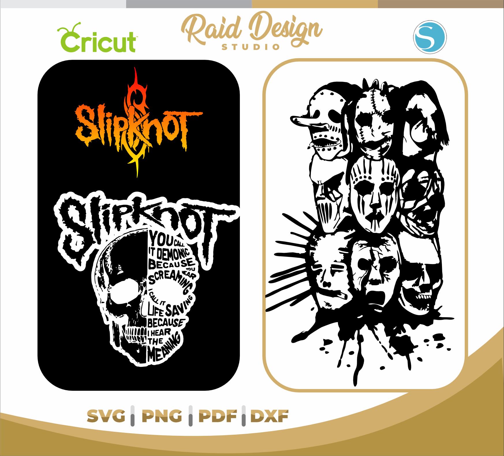 Rock Band Designs, Svg Slipknot, Brand of Rock Band, Commercial Use ...