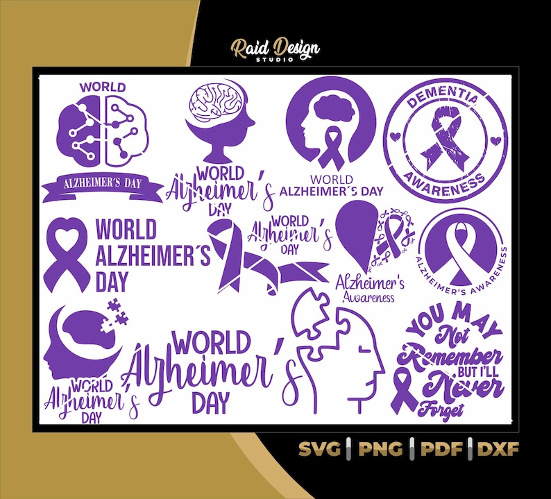 Design for Alzheimer's Day, Clipart for Printing, Quotes for Alzheimer ...