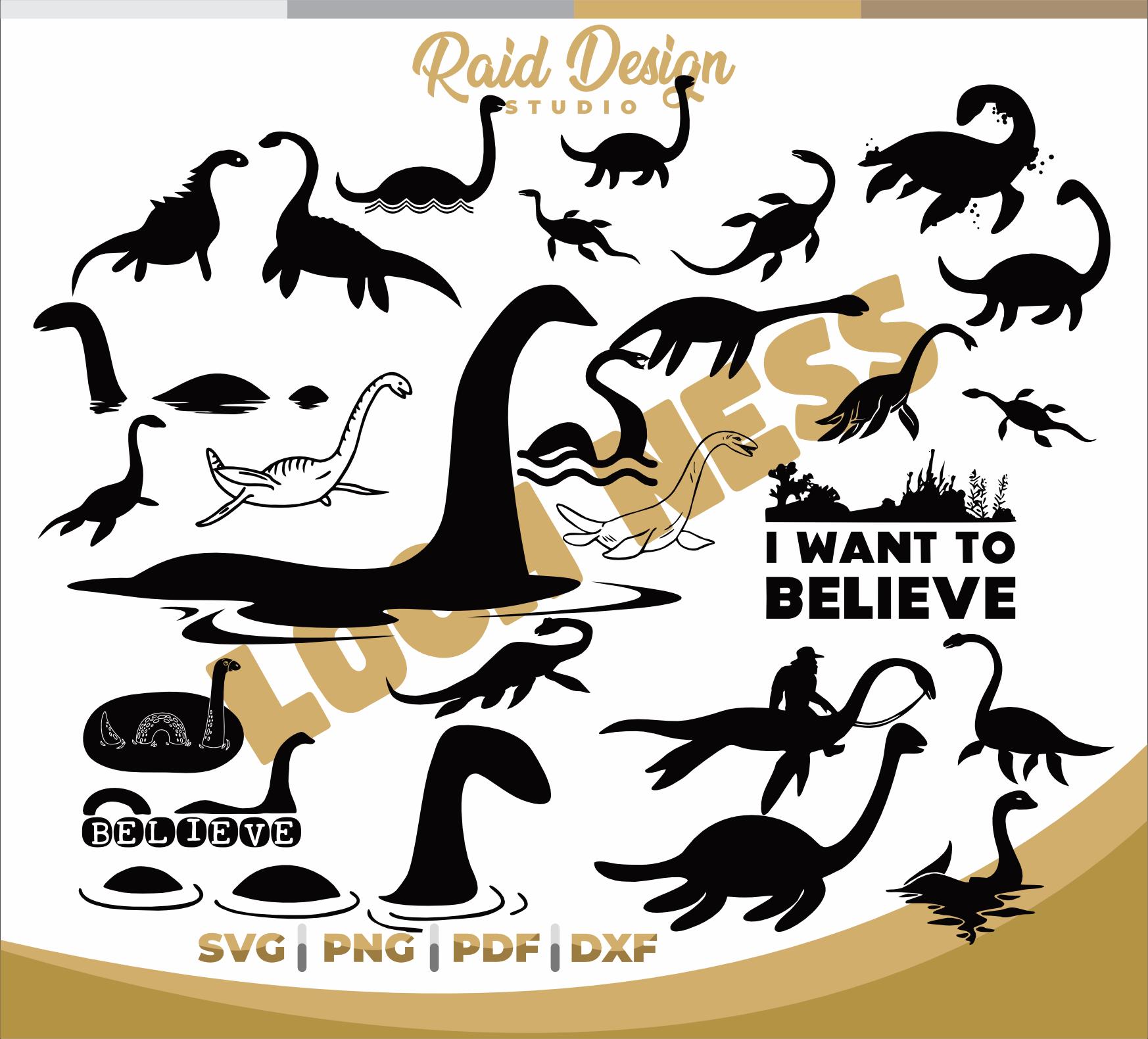 Cryptid Bundle Designs, Chupacabra Svg, Loch Ness Designs, Big Foot Svg ...