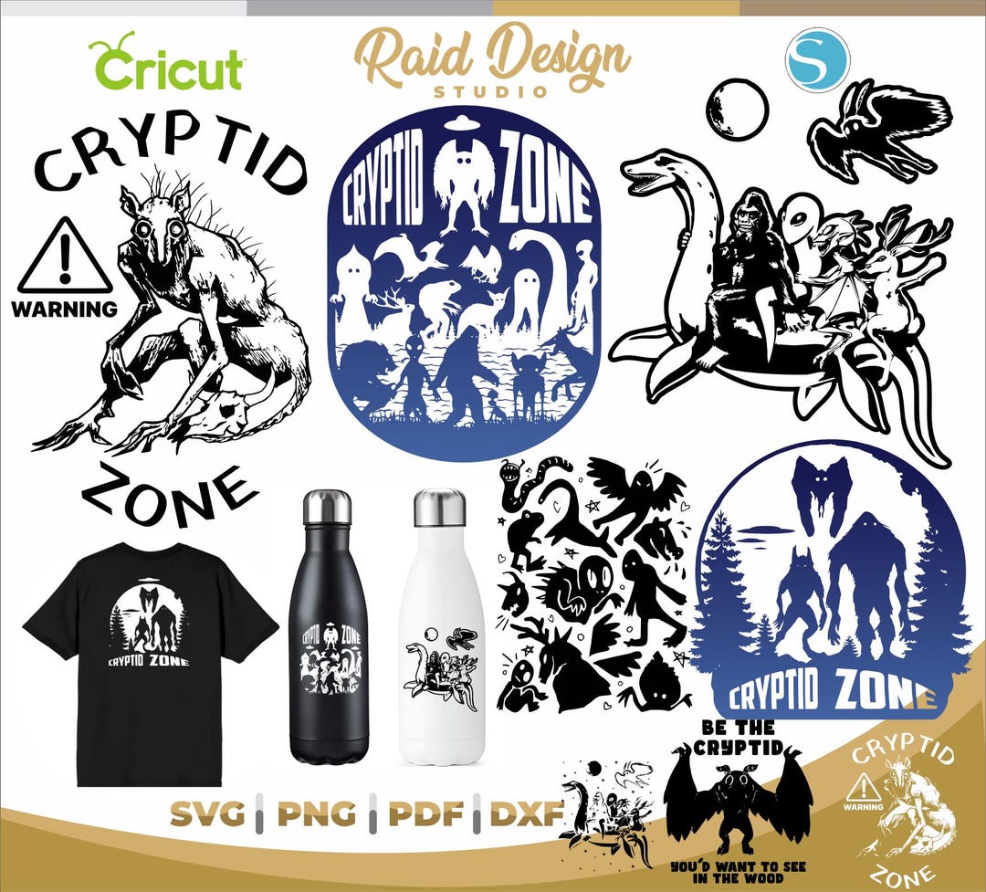 Cryptid Collection Quotes, Mothman Svg, UFO Animated Svg, Loch Ness Svg ...
