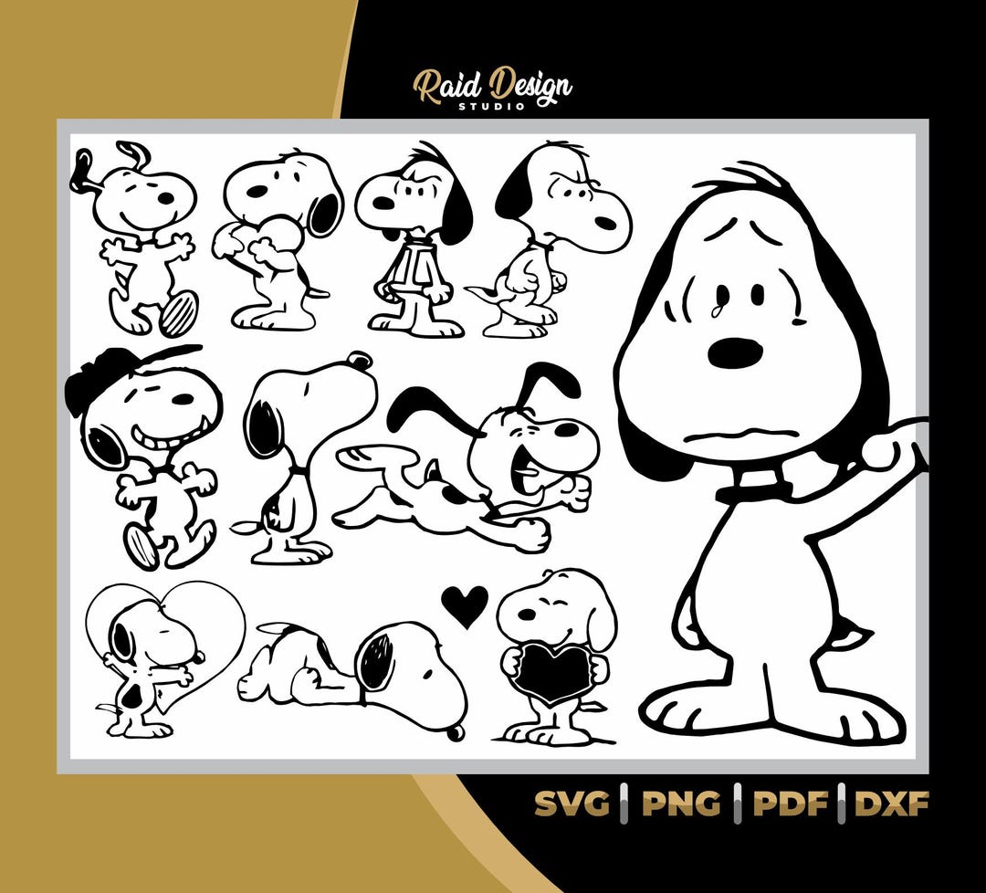 Svg for snoopy, bundle snoopy svg, png snoopy, dxf snoopy, bundle svg ...