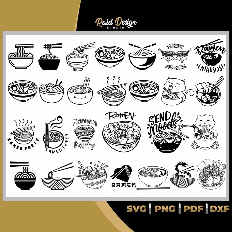 Ramen Svg - Etsy