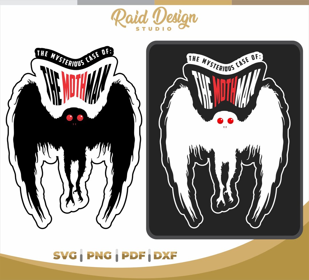 The Mothman Clipart, SVG, DXF, PNG, Instant Download - Etsy