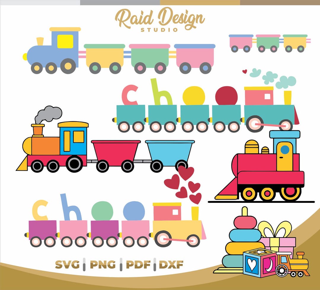 Train Animated Designs, Png Train, Svg Train Colored, Colorfull Train ...