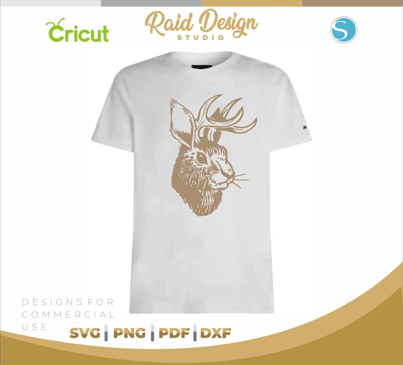 Jackalope Designs, Face of Jackalope, Png Cryptids Creatures, Jackalope ...