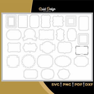 Classic Frames Svg, Dxf, Png, Pdf - Etsy