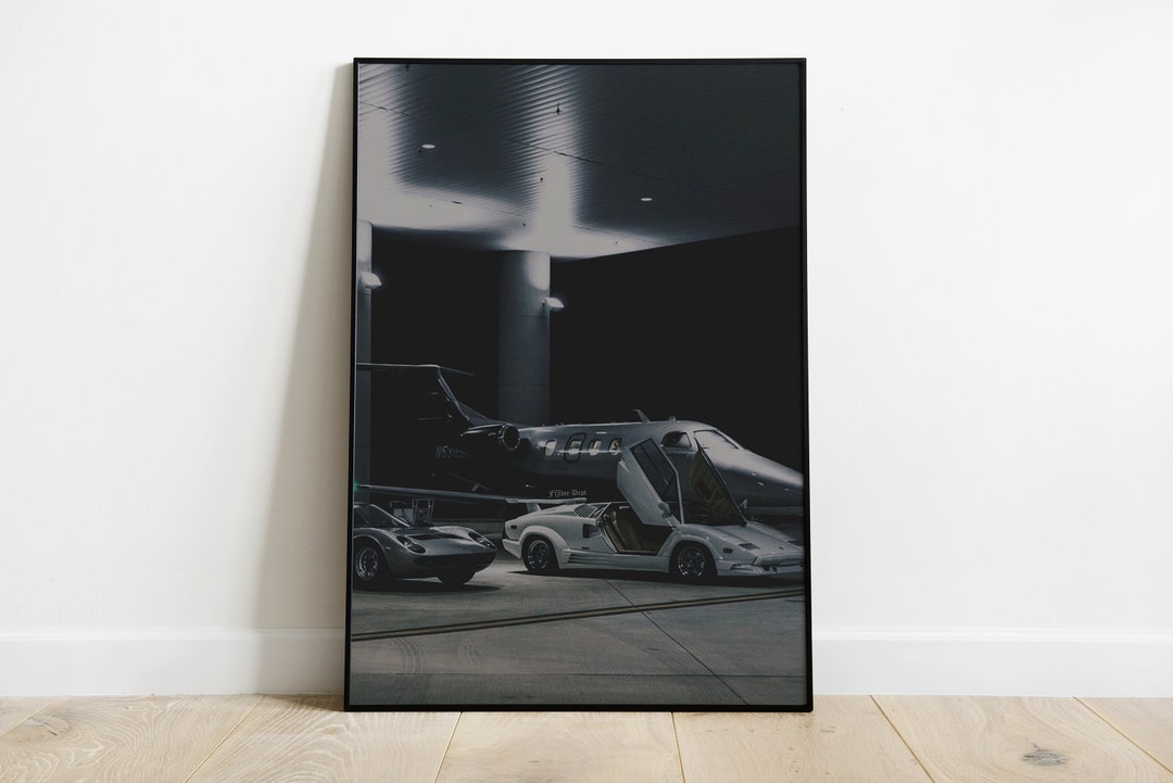Lamborghini Countach Private Jet Rich Lifestyle Wealth Minimalist ...