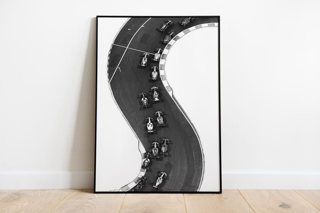 F1 Racing Track Canvas Print: Ferrari Supercar Motorsport Wall Art - Etsy