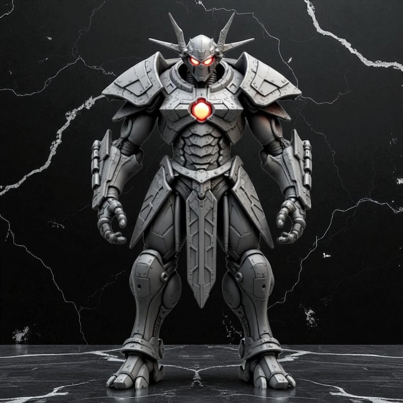 Void Reaper Mech STL File - Epic Gundam Style Robot Figure for Resin & FDM 3D Printing - 25cm ...