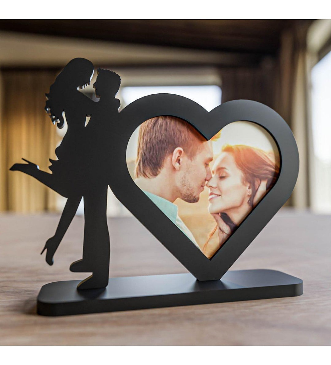 Romantic Heart Frame STL File 3D Printable Photo Framevalentines Day ...