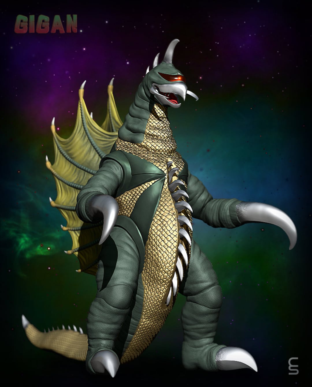 Mecha Gigan 3D Figure Stl File 3D Print File - Etsy