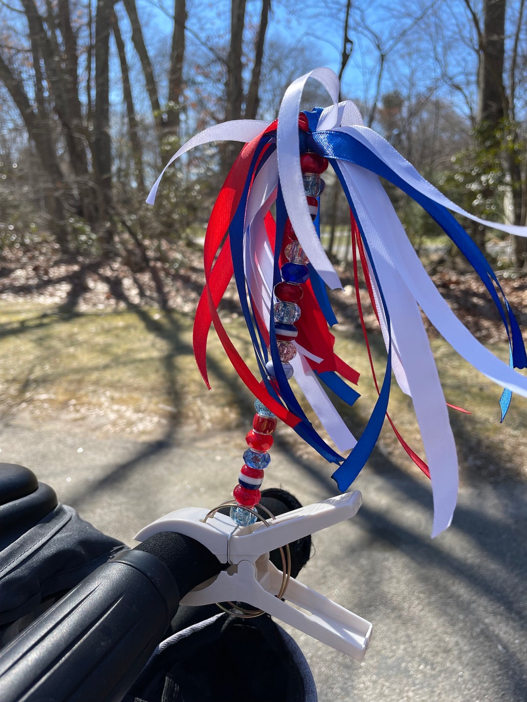Stroller Flag - Red White & Blue - Etsy