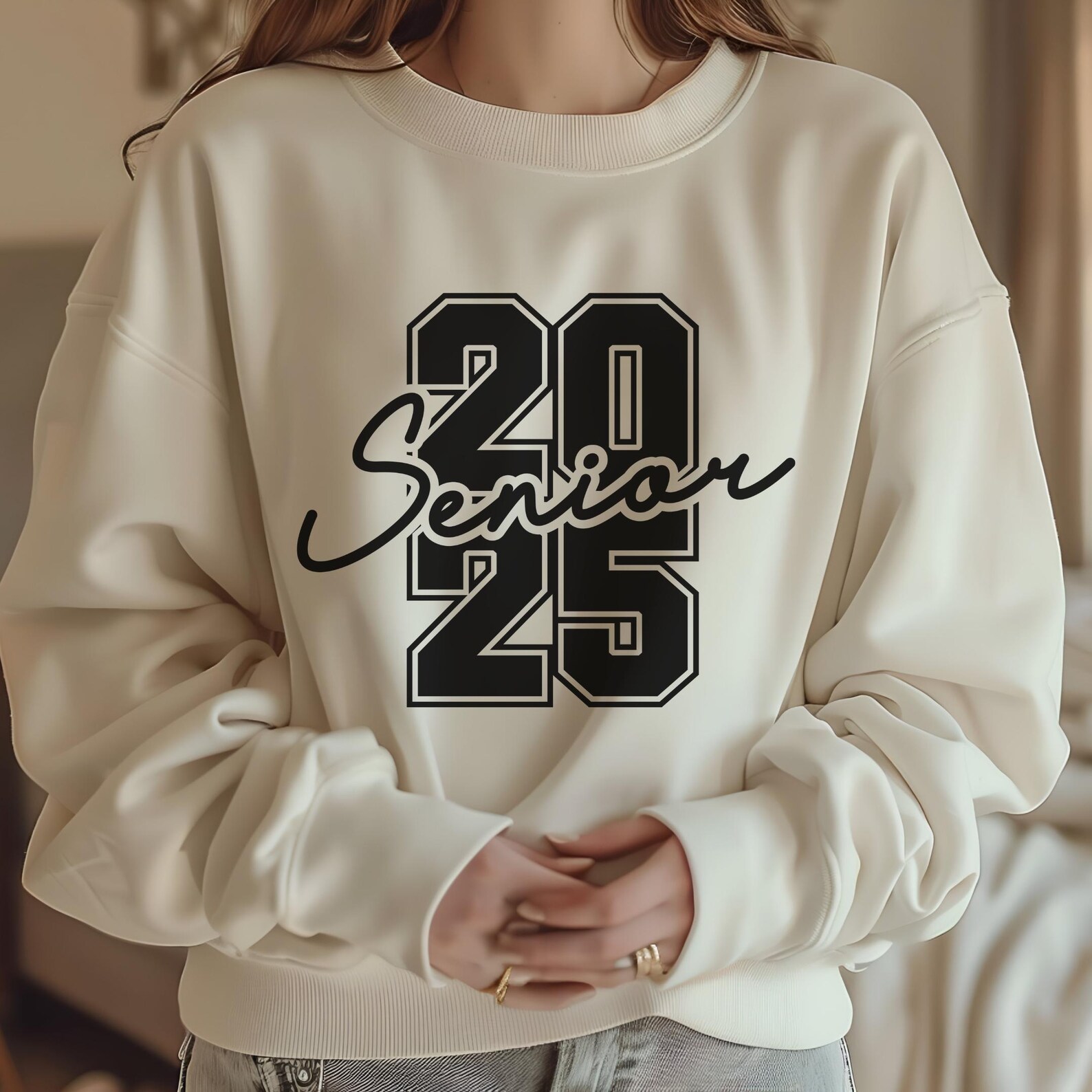 Senior 2025 Crewneck Sweatshirt - Graduation Gift, Class of 2025 Hoodie ...