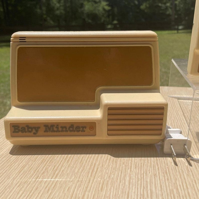 Baby Minder Vintage Baby Monitor Two Piece Set Works Retro 1984 - Etsy