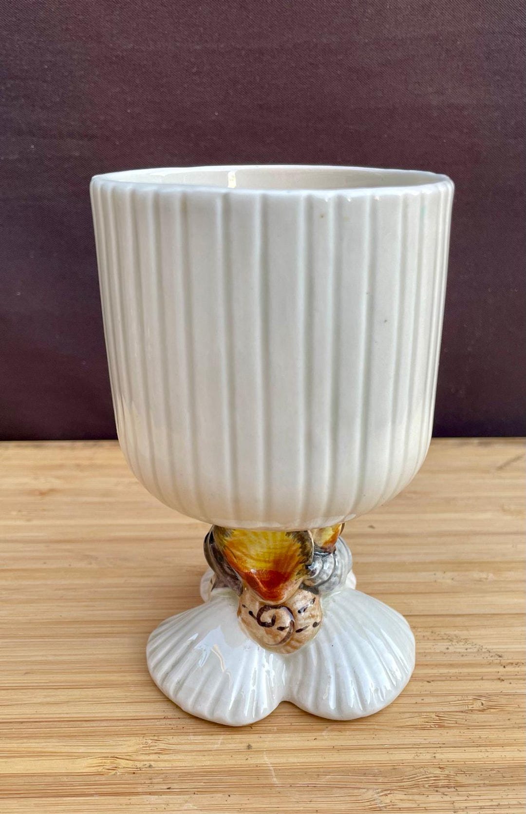 Fitz & Floyd Seashell Trinket Cup 1976 Vintage Pedestal Cup Beach Decor - Etsy