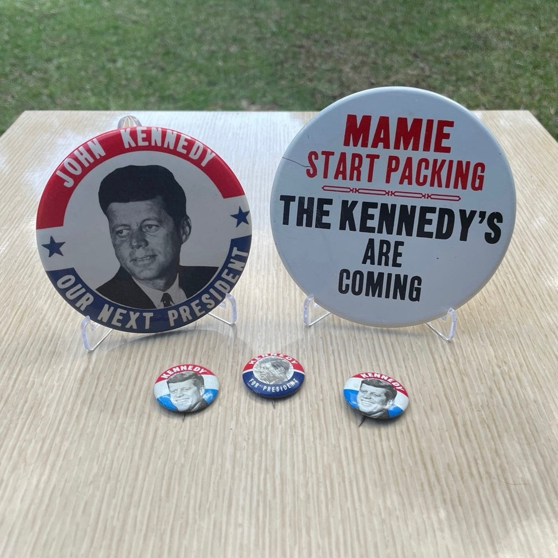 1960 John F. Kennedy JFK Presidential Campaign Buttons Set of 5-vintage ...