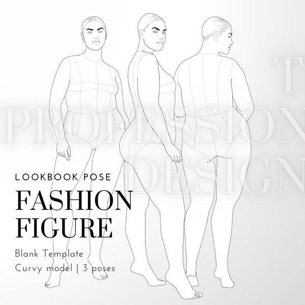 Fashion Model Lookbook Template - Etsy