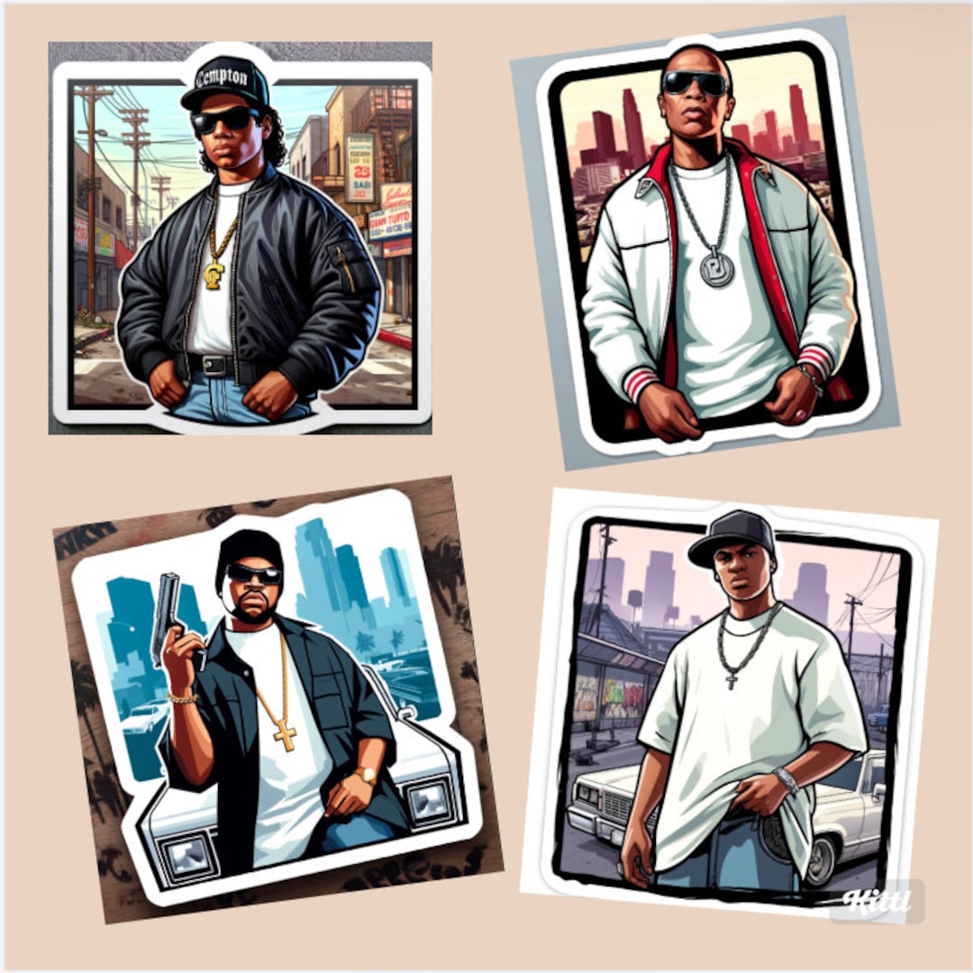 Le meilleur du hip hop - 4 stickers gangsta - Etsy France