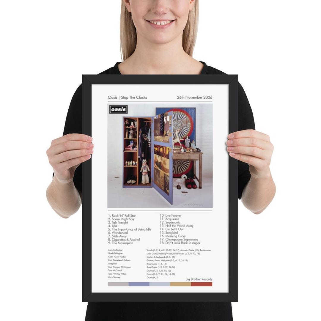 Oasis Album Art Stop the Clocks - Etsy