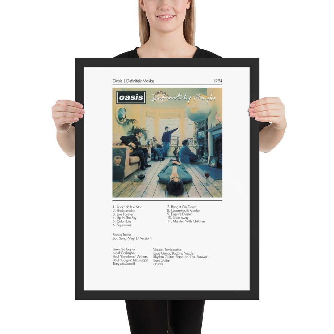 Oasis Album Art Definitely Maybe - Etsy