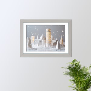 Leaning Tower of Pisa, Italy, Paper Model Landscape - Etsy