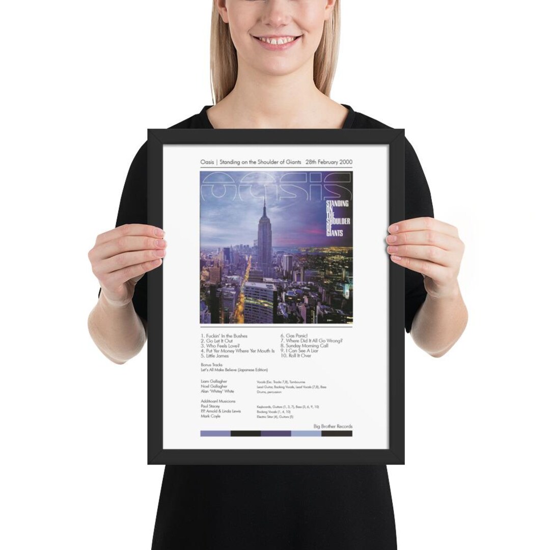 Oasis Album Art Standing on the Shoulder of Giants - Etsy