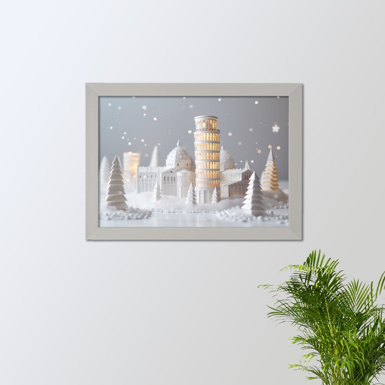 Leaning Tower of Pisa, Italy, Paper Model Landscape - Etsy