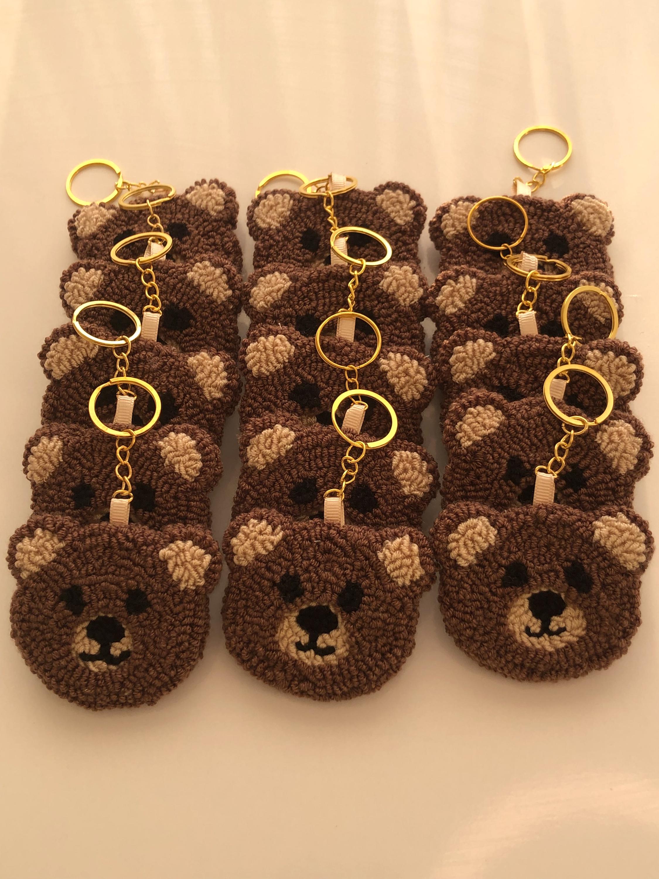 Punch Needle Keychain , Tufted Keychain ,personalized Letter Keychain ...