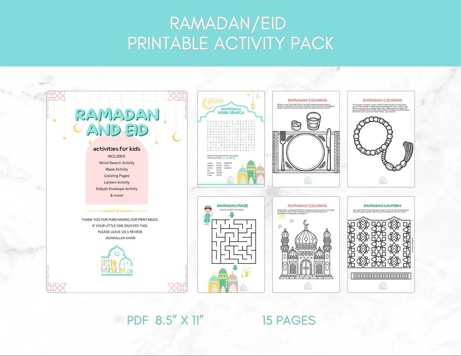 Ramadan Activity Printable, Eid Activities, Ramadan Activity Book ...