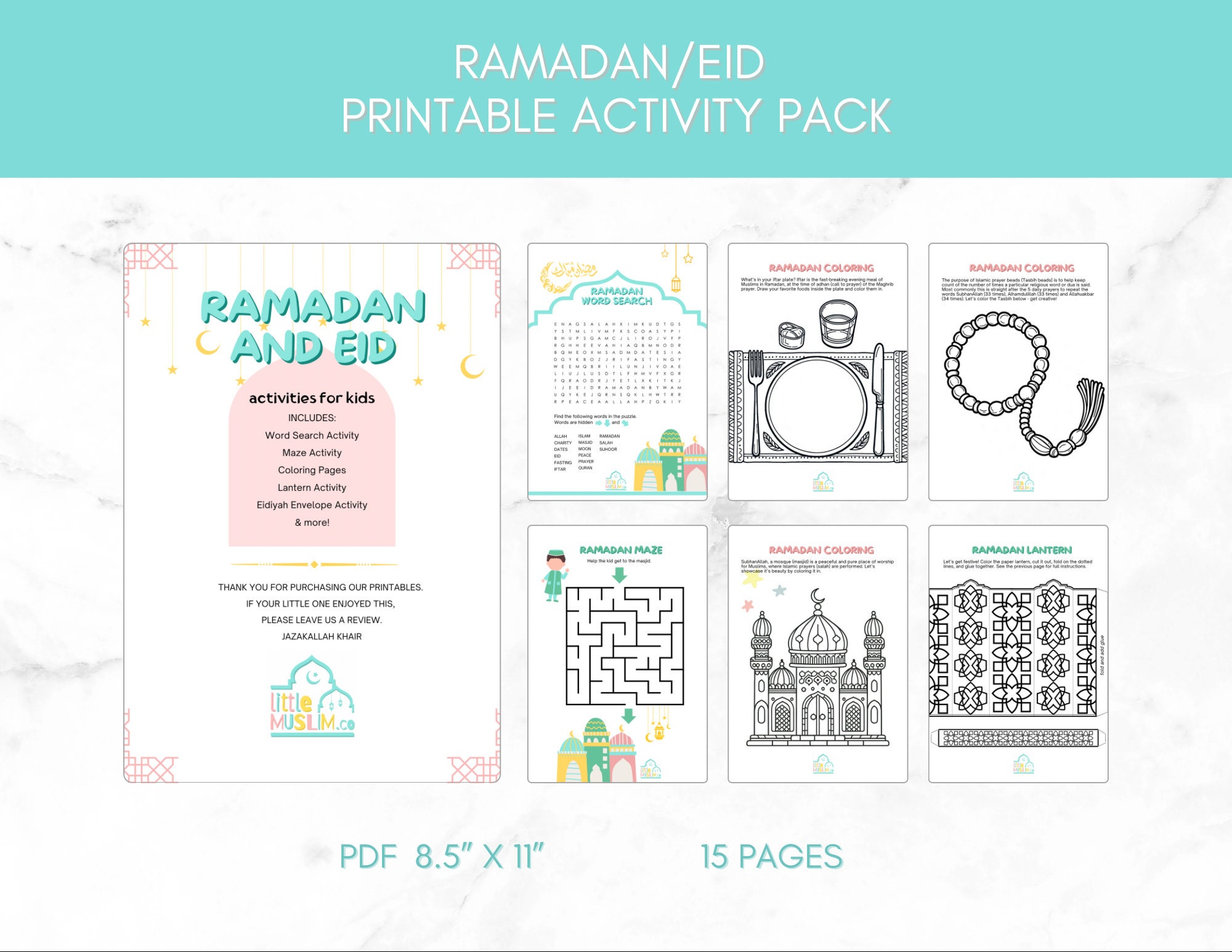 Ramadan Activity Printable, Eid Activities, Ramadan Activity Book ...