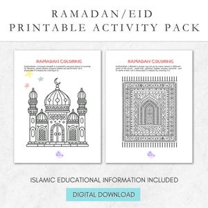 Ramadan Activity Printable, Eid Activities, Ramadan Activity Book ...