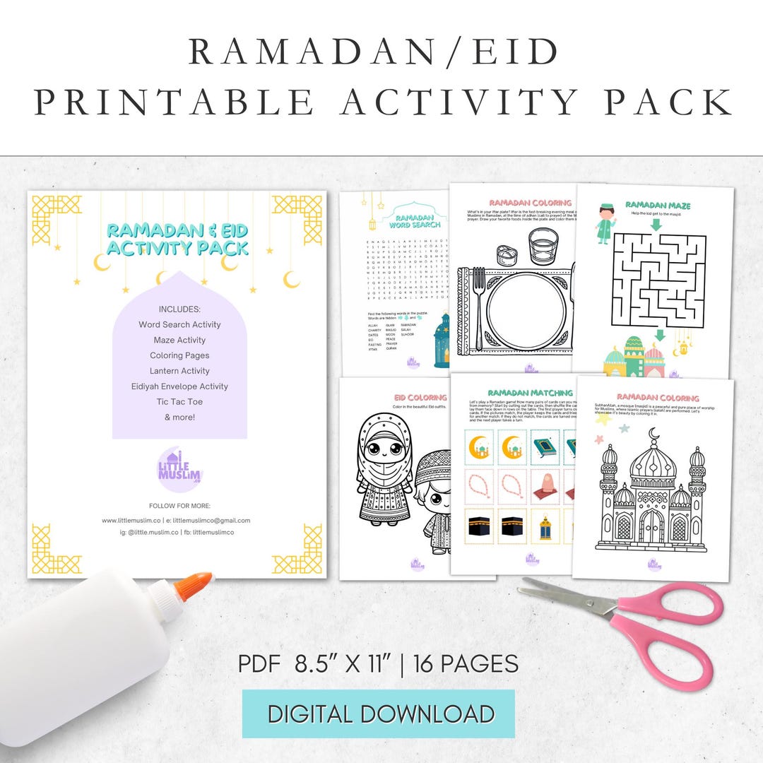 Ramadan Activity Printable, Eid Activities, Ramadan Activity Book ...
