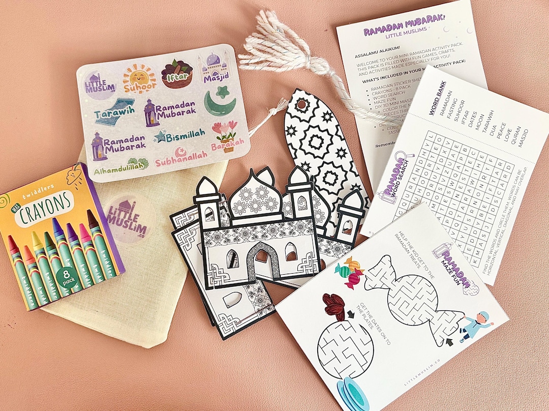 Ramadan Activity Pack for Kids, Ramadan Games, DIY Masjid, DIY Bookmark ...