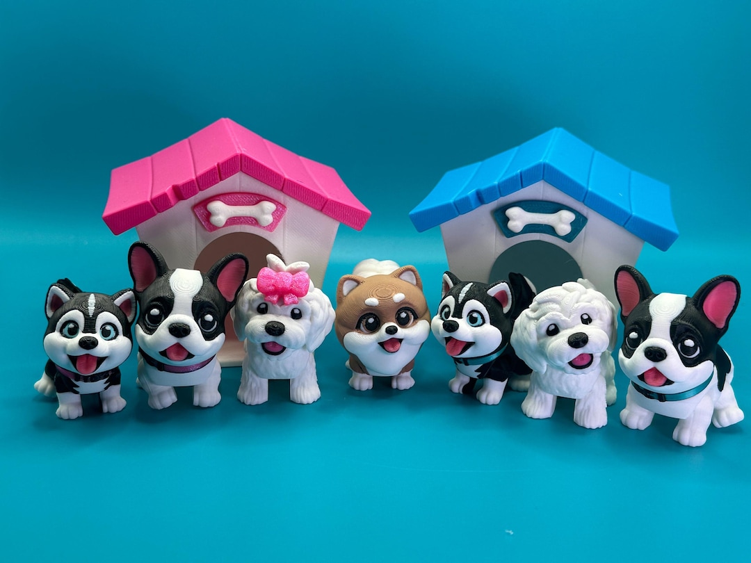 Mini Dog House Combo Playset | 3D Printed - Etsy