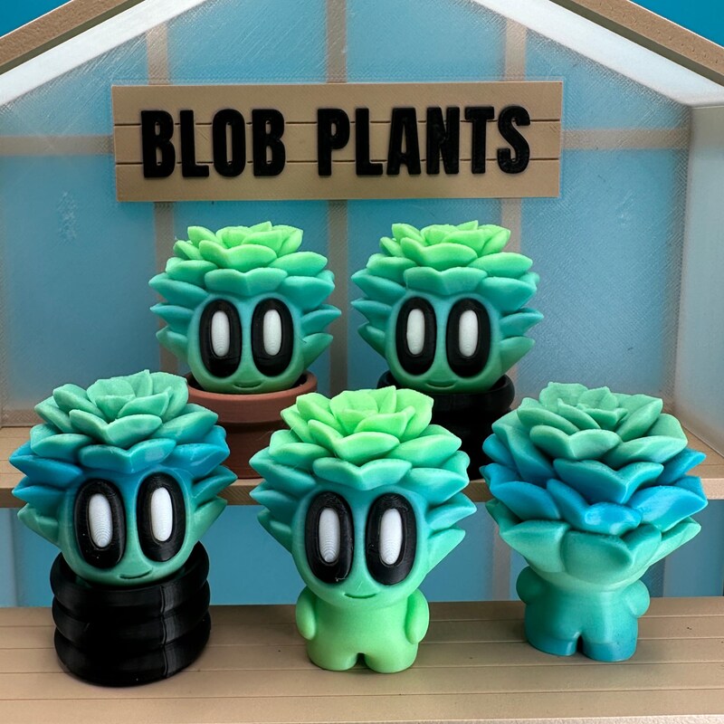 Blob Flowers 3d - Etsy
