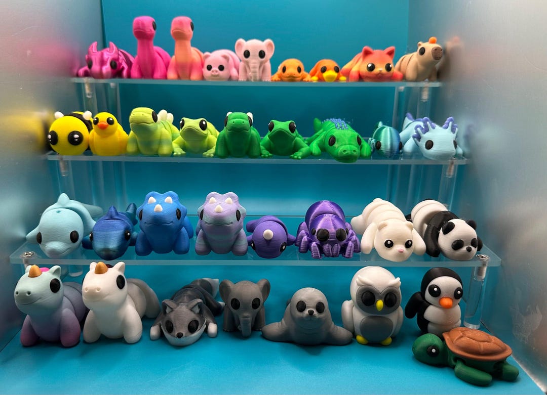 3D Printed Cute Baby Flexi Animal - Etsy