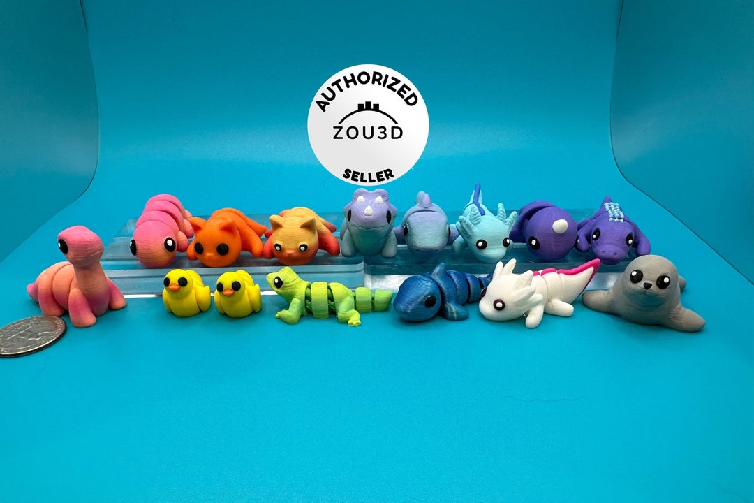 3D Printed Mini Animal Pack - Etsy