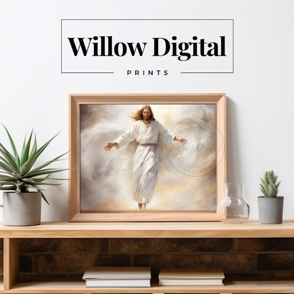 Jesus Christ Returns Oil Painting Christian Artwork Bible Art ...